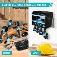 China Cordless Drill Tool Holder Wall Mounted Pegboard Storage Rack for Workshop Garage for sale