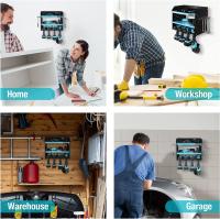 China Cordless Drill Tool Holder Wall Mounted Pegboard Storage Rack for Workshop Garage for sale