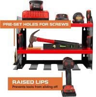 China Organize Your Drills with Iron Power Tool Organizer and Battery Charging Capability for sale