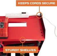 China Organize Your Drills with Iron Power Tool Organizer and Battery Charging Capability for sale