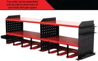 China Pegboard Cordless Drill Battery Charging Station Utility Shelf Power Tool Organizer with Magnet Bar Storage Bin for sale