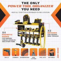 China Metal Type Power Tool Organizer Wall Mount Cordless Drill Tool Holder Storage Rack Tray for sale