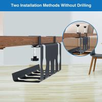 China 17 inch Carbon Steel Under Desk Cable Management Tray for Sustainable Wire Management for sale