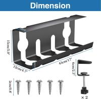 China 17 inch Carbon Steel Under Desk Cable Management Tray for Sustainable Wire Management for sale
