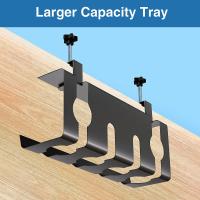 China 17 inch Carbon Steel Under Desk Cable Management Tray for Sustainable Wire Management for sale