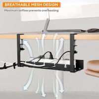 China No Drill Under Desk Cable Management Tray 21.7