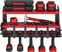 China Extra Large Power Tool Organizer 5 Cordless Drill Holder Charging Station Rack for sale