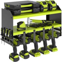 China Extra Large Power Tool Organizer 5 Cordless Drill Holder Charging Station Rack for sale