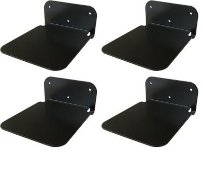 China Wall Mounted Book Shelf for Bedroom Bathroom Kitchen Iron Floating Shelves in White for sale
