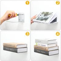 China Modern Iron Book Shelf Invisible Bookshelves for Living Room Office Classroom Library for sale