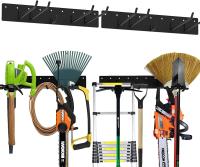 China Customized Logo Acceptable Wall Mount Garage Tool Storage Rack for Hoses and Trimmers for sale