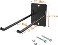 China Sturdy Garden Tool Organizer Rack Heavy-Duty Solid Steel Wall Hanger for Home Storage for sale