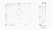China Beautiful Design Aluminum Alloy Material Tablet Stand in Modern 18*16*4.2cm with Stylish for sale