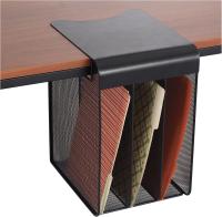 China Rectangle Solid Top Vertical Hanging Drawer Basket Desk Storage Under Cabinet Bookshelf Organizer for sale