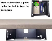 China Under Desk Organizer Table Hidden Storage Tray for Home Office Bedroom School Kitchen for sale