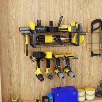 China Power Tool Organizer, Metal Wall-Mounted Drill Holder, Storage Rack for Cordless Drill for sale