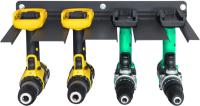 China Wall Mount Cordless Drill Storage Rack Holds Power Tool Organizer with Powder Coating for sale