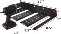 China Wall Mount Cordless Drill Storage Rack Holds Power Tool Organizer with Powder Coating for sale