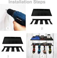 China Keep Your Power Tools and Drill Bits Organized with This Heavy Duty Steel Wall Mount Shelf for sale