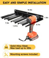 China Power Tool Cordless Drill Steel Storage Rack for Heavy Duty Aluminum Organizer Holder for sale