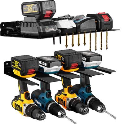 China Carbon Steel Power Tool Cordless Drill Holder with Storage Rack and Charging Station for sale