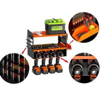 China Wall Mounted Cordless Drill Tool Holder Electric Drill Shelf Battery Charging Station for sale