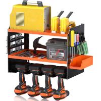 China Wall Mounted Cordless Drill Tool Holder Electric Drill Shelf Battery Charging Station for sale