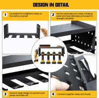 China Charging Station Heavy Duty Wall Mount Cordless Drill Storage Rack Drill Bit Holder for sale