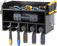China Garage Cordless Power Tool Pegboard Hook Organizer with 2 Shelf Cordless Drill Storage for sale