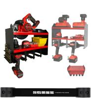 China Power Tool Storage Box Easy to Install Metal Cordless Drill Storage Tool Rack with Magnetic Rod for sale