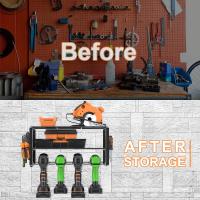 China Organize Your Garage with this Cordless Drill Wall Mount Holder and Utility Storage Rack for sale