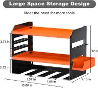China Cordless Drill Charging Station Wall Mount Storage Holder with Screwdriver Organizer for sale