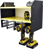 China Wall Mounted Utility Battery Storage Organizer for Garage Drill Power Tool Workshop Shed for sale