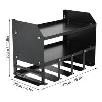 China Logo Wall Mounted Power Tool Garage Organizer for Drills Screwdrivers Versatile for sale