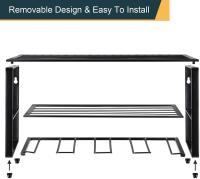 China Wall Mounted Carbon Steel Rectangle Drill Storage Rack for Power Tool Organization for sale