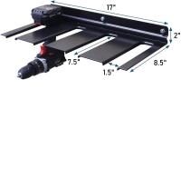 China Heavy Duty Floating Tool Shelf Metal Power Tool Storage Organizer Holder Wall Mounted Storage Rack for sale