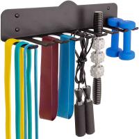China Bag Wall Mount Gym Organizer for Fitness Bands Storage Tray Foam Rollers and Jump Rope for sale