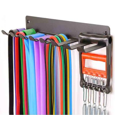 China Wall Mount Hanging Organizer Metal Exercise Gear Hooks Gym Equipment Storage Rack for sale