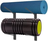 China Wall Mount Yoga Mat Holder Foam Roller Towel Rack Gym Accessories Storage Rack Wedding Steel Multifunction Modern Rectangle 1,2 for sale