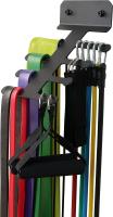 China Non-folding Rack Multi-purpose Resistance Band Slot Organizer Storage Hanger Gym Fitness Tool Rack for sale