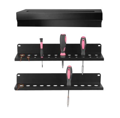 China Power Tool Cordless Drill Steel Storage Rack Organizer for Wall Mount and 3 Shelves for sale