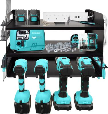 China Organize Your Tools with this Heavy Duty Power Tool Organizer Wall Mount Storage Rack for sale