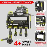 China Carved Power Tool Organizer Wall Mount for Neatening and Storage of Heavy Duty Drills for sale