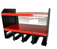 China Carbon Steel Powel Tool Organizer for 4 Drills and Batteries Easy Bolt Insertion Type for sale