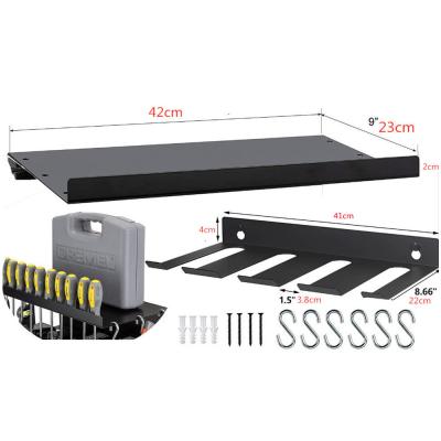China Wall Mount Electric Drill Storage Rack for Garage Organization On Walls Installation for sale