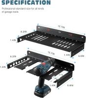 China Wall Mount Electric Drill Storage Rack for Garage Organization On Walls Installation for sale