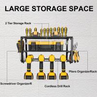 China Power Tool Organizer Wall Mount Drill Holder for Non-folding Rack Classification for sale