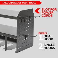 China Wall Mounted Metal Drilling Power Tool Storage Racks for Maximum Space Utilization for sale
