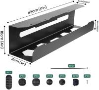 China Electric Standing Desk Under Desk Cord Management and Organization with Metal Iron Tray for sale