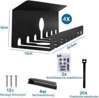China Organize Power Strip Wires Under Desk with Flexible Single Tier Cable Management Tray for sale
